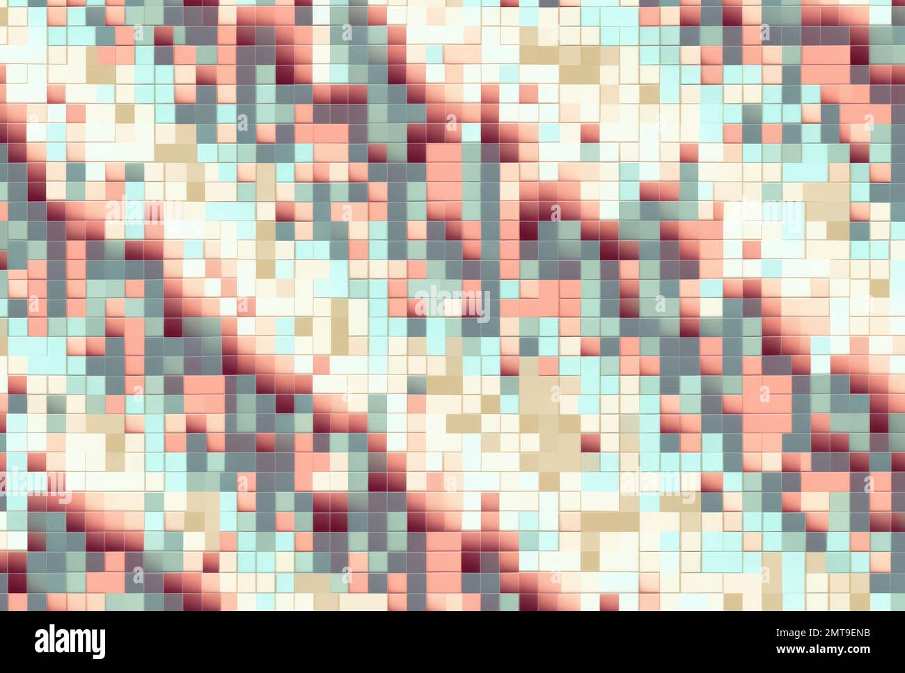 Colorful pixel art pattern seamless graphic background Stock Photo - Alamy