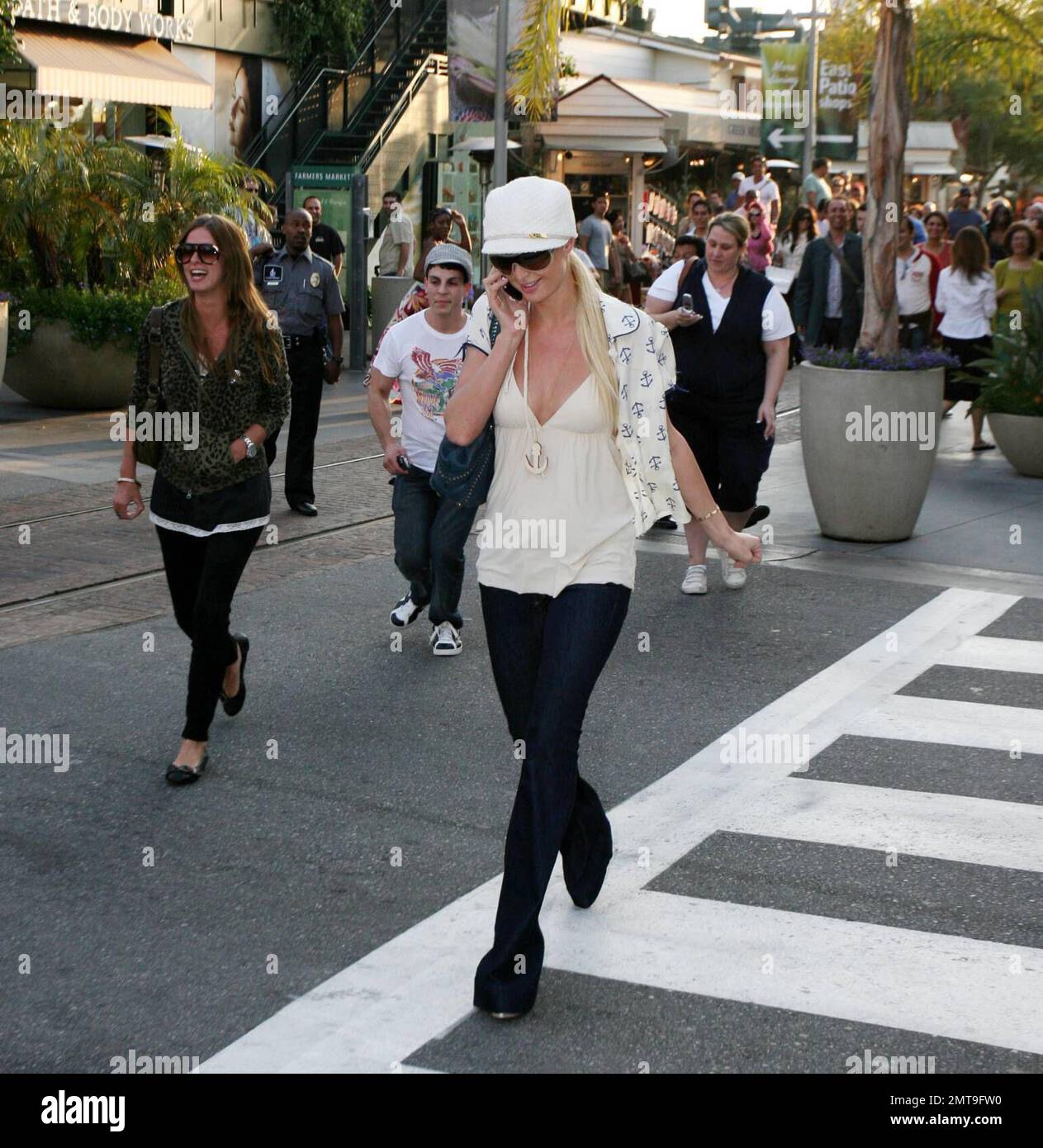Paris Hilton and sister Nicky hit the Grove shopping centre in Los ...