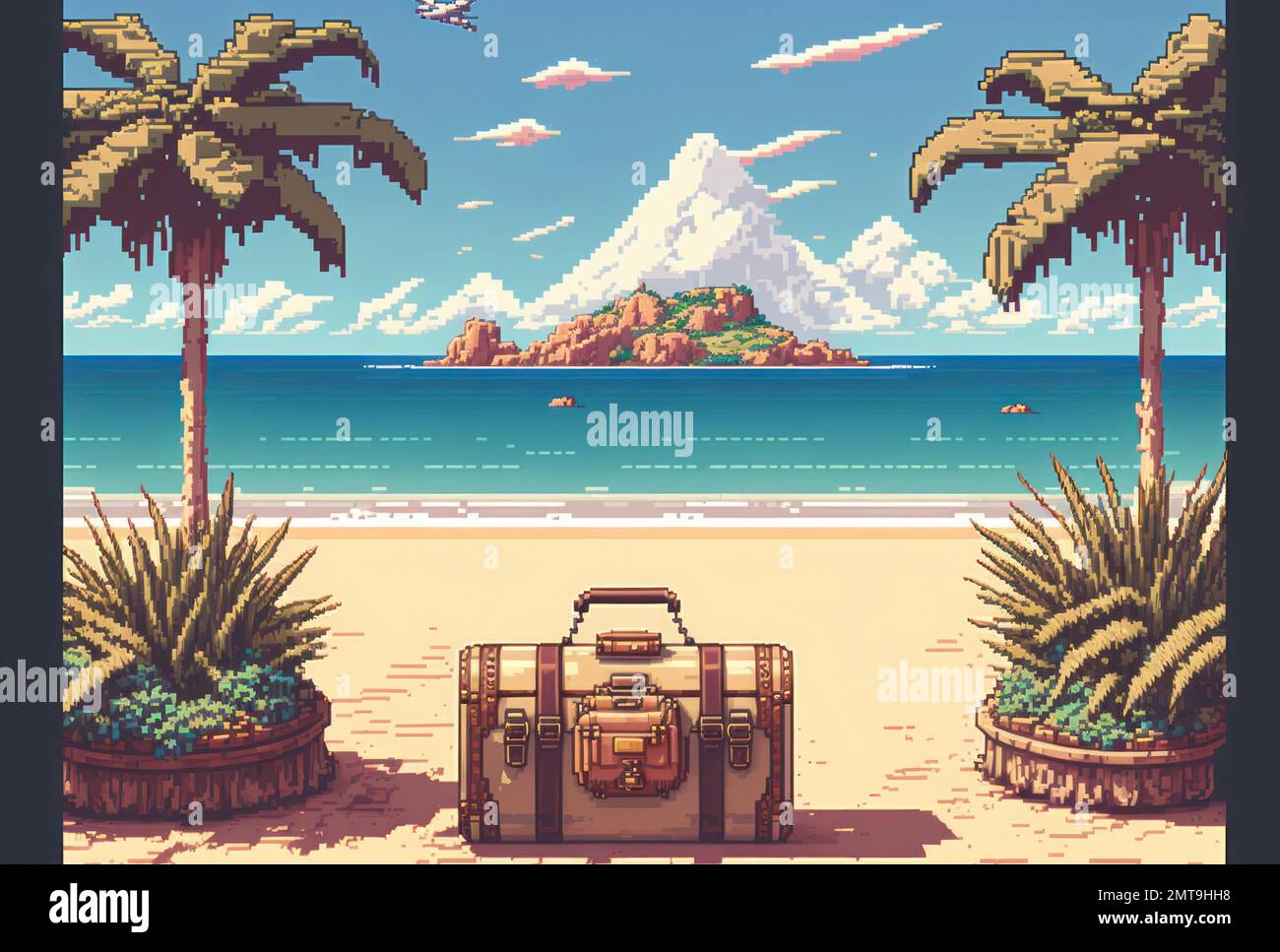 Pixel game landscape hi-res stock photography and images - Alamy