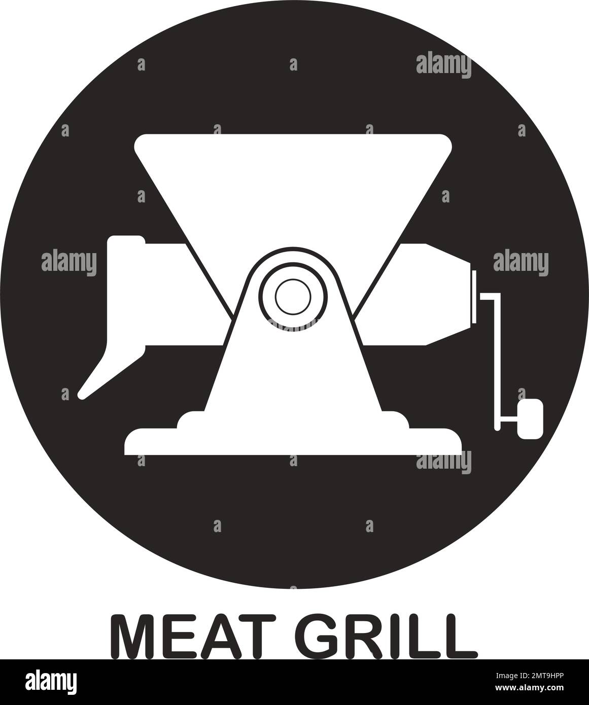 meat grinder machine icon Stock Vector Image & Art - Alamy