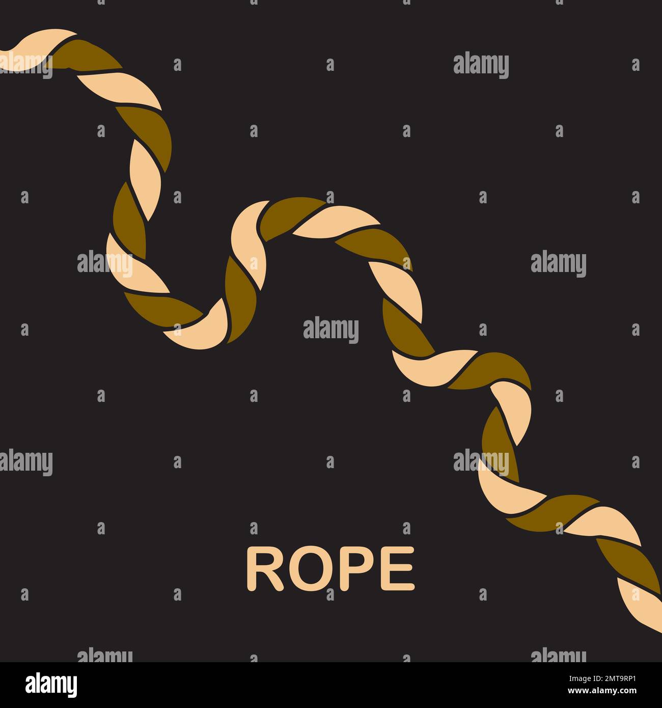 Rope logo background vector illustration design template Stock Vector ...
