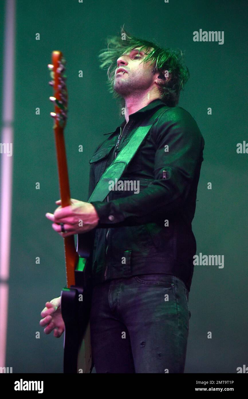 Eric Bass of Shinedown performs at Naperville's Ribfest at Knoch Park ...