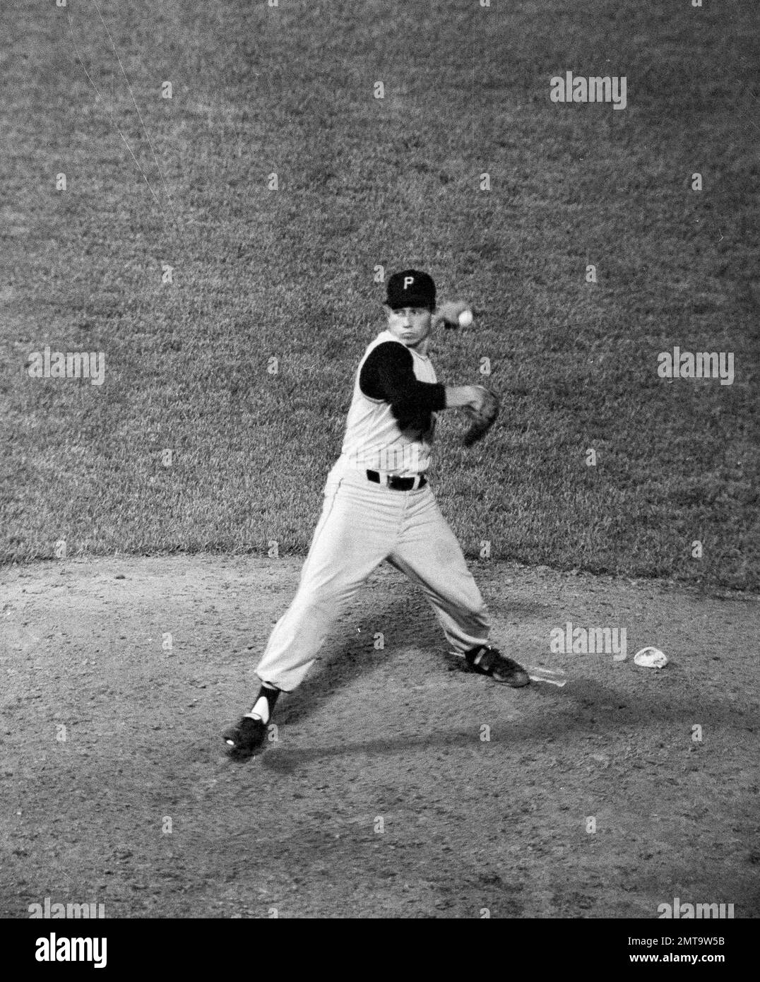Pitcher Harvey Haddix, 33-year-old Pittsburgh Pirate southpaw ace, was ...