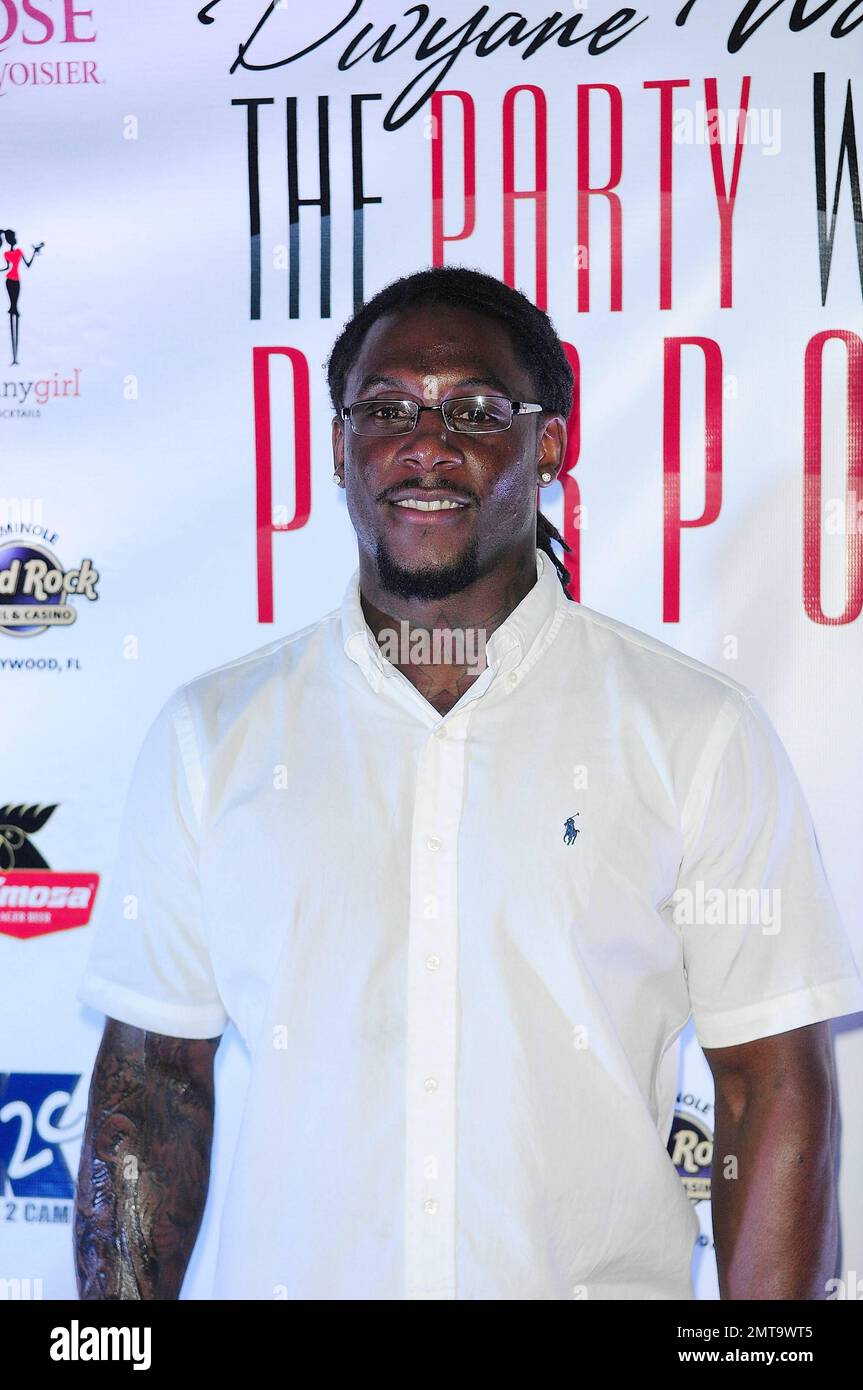 Minnesota Vikings player Sidney Rice attends Dwyane WadeÕs ÒParty with ...