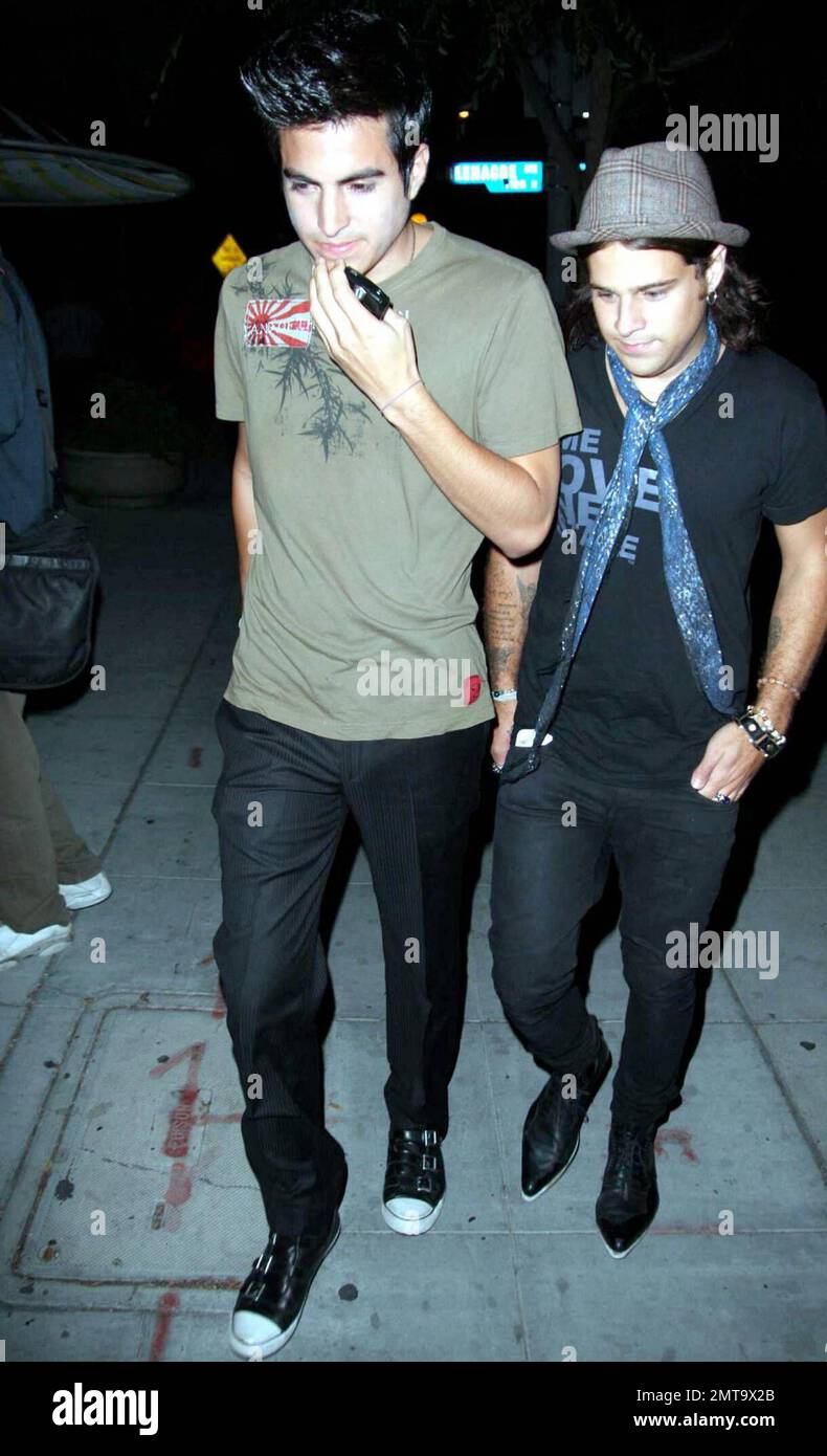 Ryan Cabrera leaves Hollywood hotspot Crown Bar with a friend. Los ...