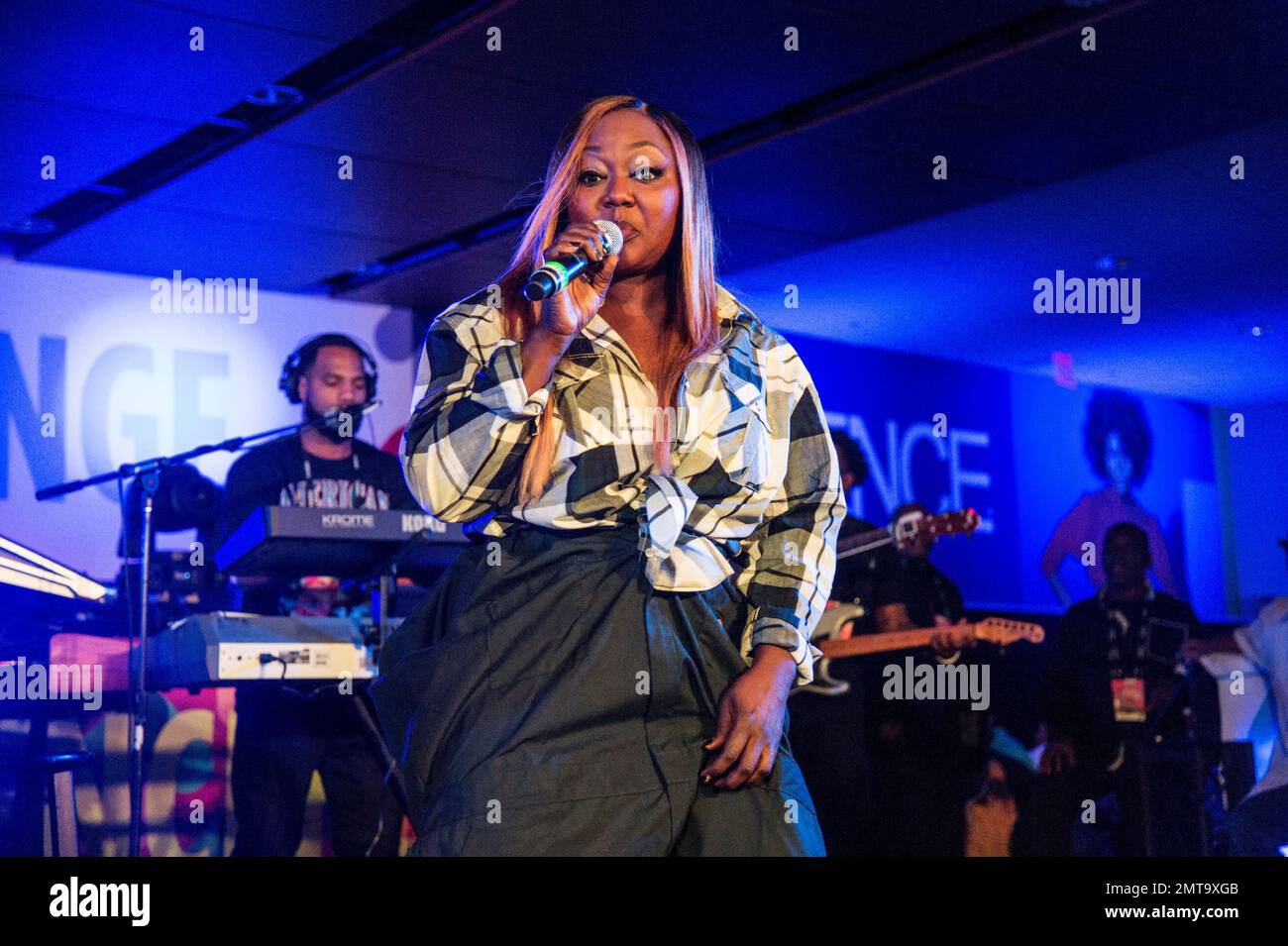 LaTocha Scott of Xscape seen at the 2017 Essence Festival at the ...