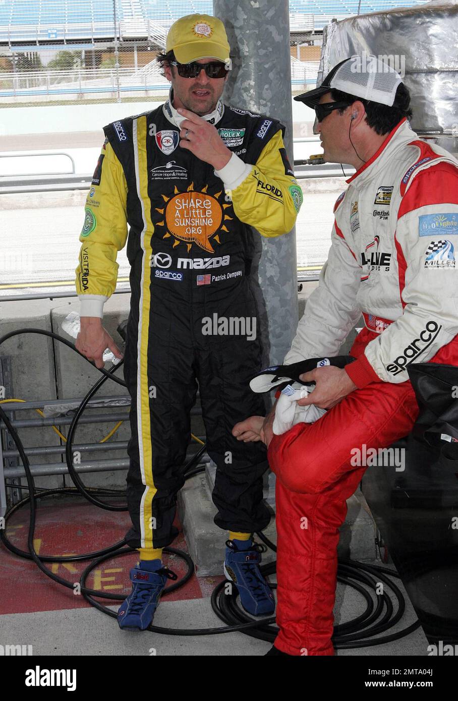 "Grey's Anatomy" actor turned racer Patrick Dempsey spends some time at ...