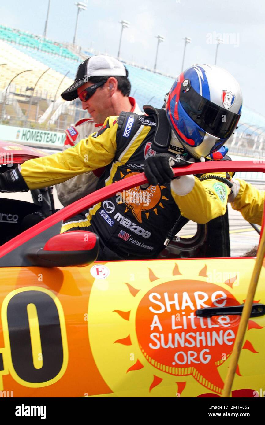 "Grey's Anatomy" actor turned racer Patrick Dempsey spends some time at ...