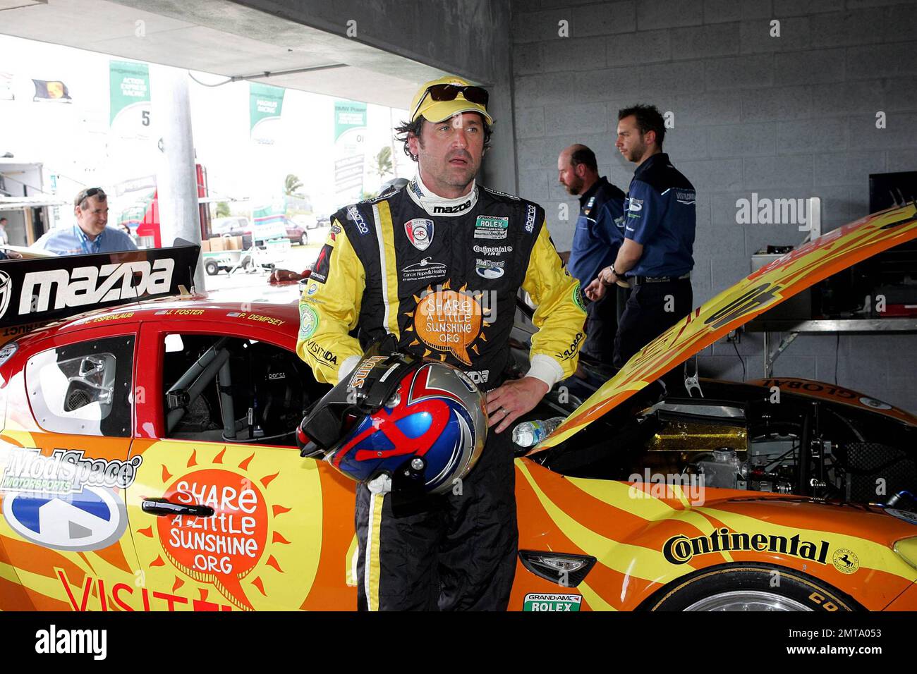 "Grey's Anatomy" actor turned racer Patrick Dempsey spends some time at ...