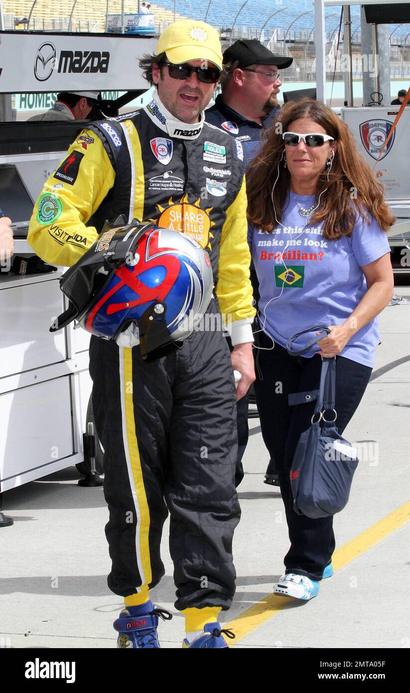 "Grey's Anatomy" actor turned racer Patrick Dempsey spends some time at ...