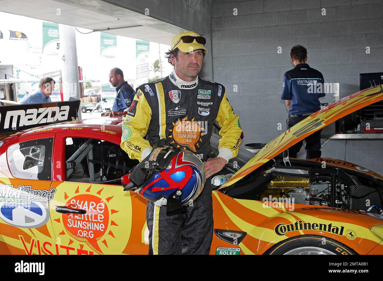 "Grey's Anatomy" actor turned racer Patrick Dempsey spends some time at ...