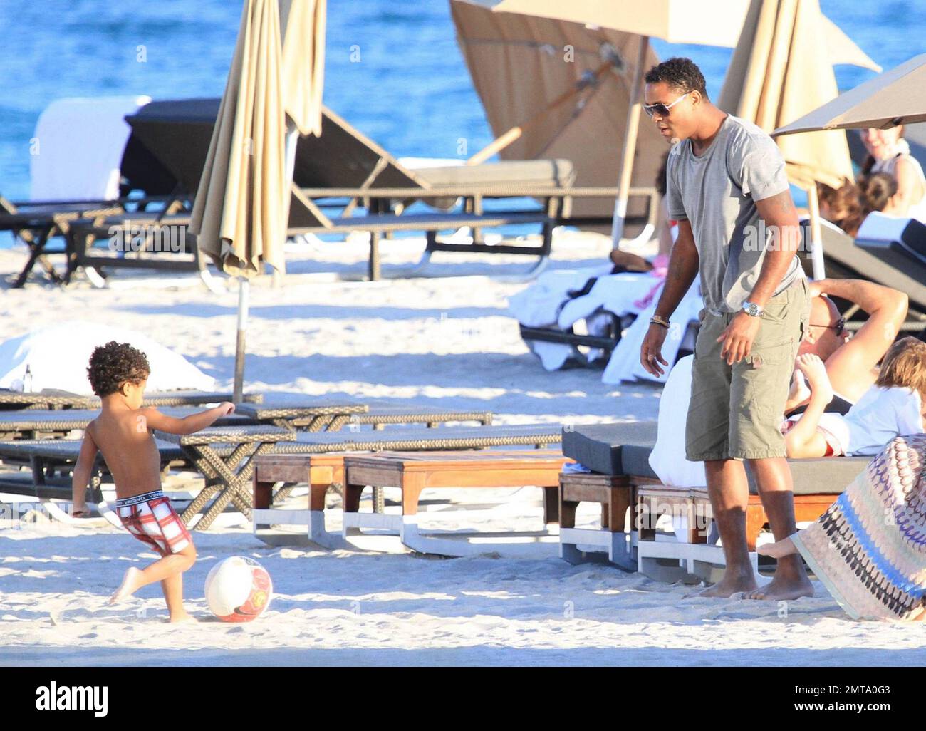 Patrick Kluivert, former Dutch footballer and current NEC Nijmegen Assistant Coach, enjoys a day ...