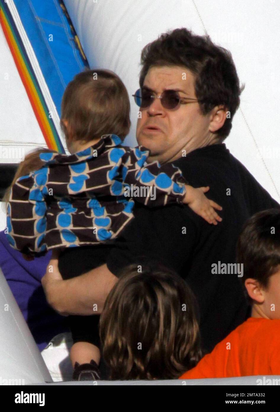 EXCLUSIVE!! Patton Oswalt and daughter Alice spend an afternoon picking ...