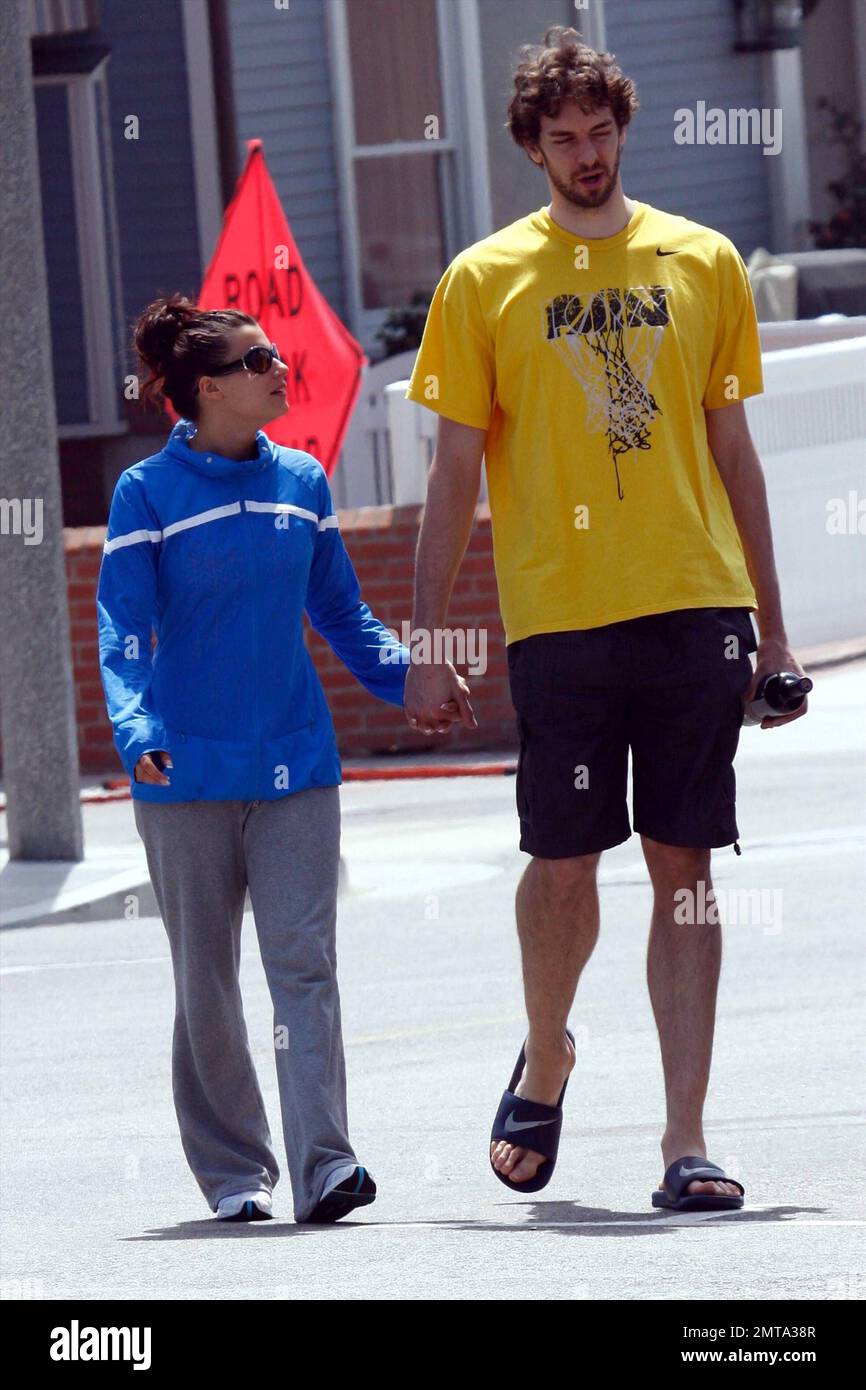 EXCLUSIVE!! Lakers forward Pau Gasol and girlfriend Silvia Lopez Castro ...