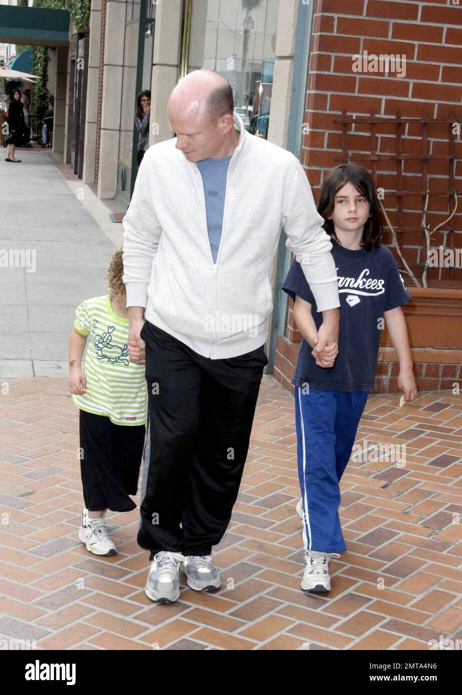 "ER" star Paul McCrane takes a stroll with his children in Beverly ...