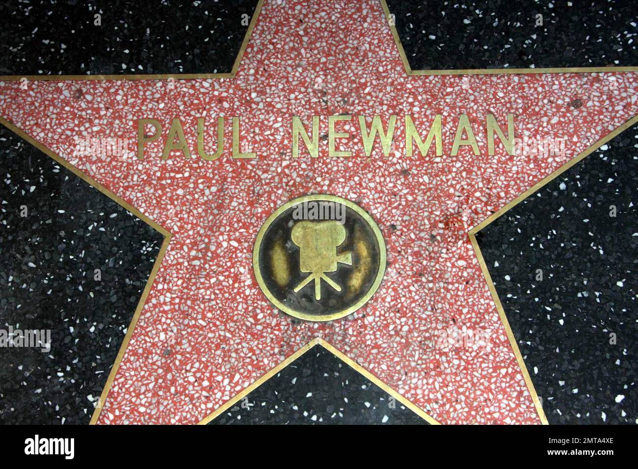 Paul Newman's star on the Hollywood Walk of Fame in Hollywood, CA. 9/30 ...
