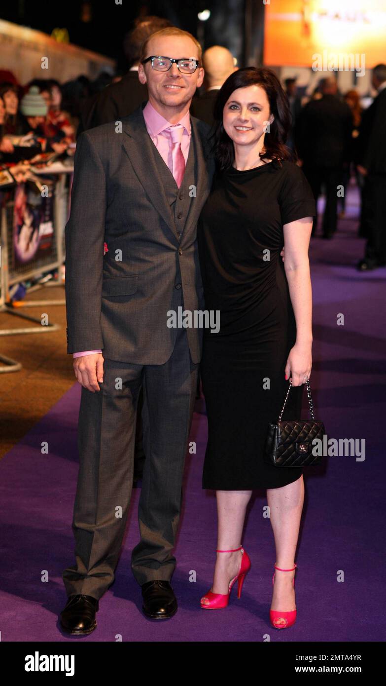 Simon pegg wife maureen pegg hi-res stock photography and images - Alamy