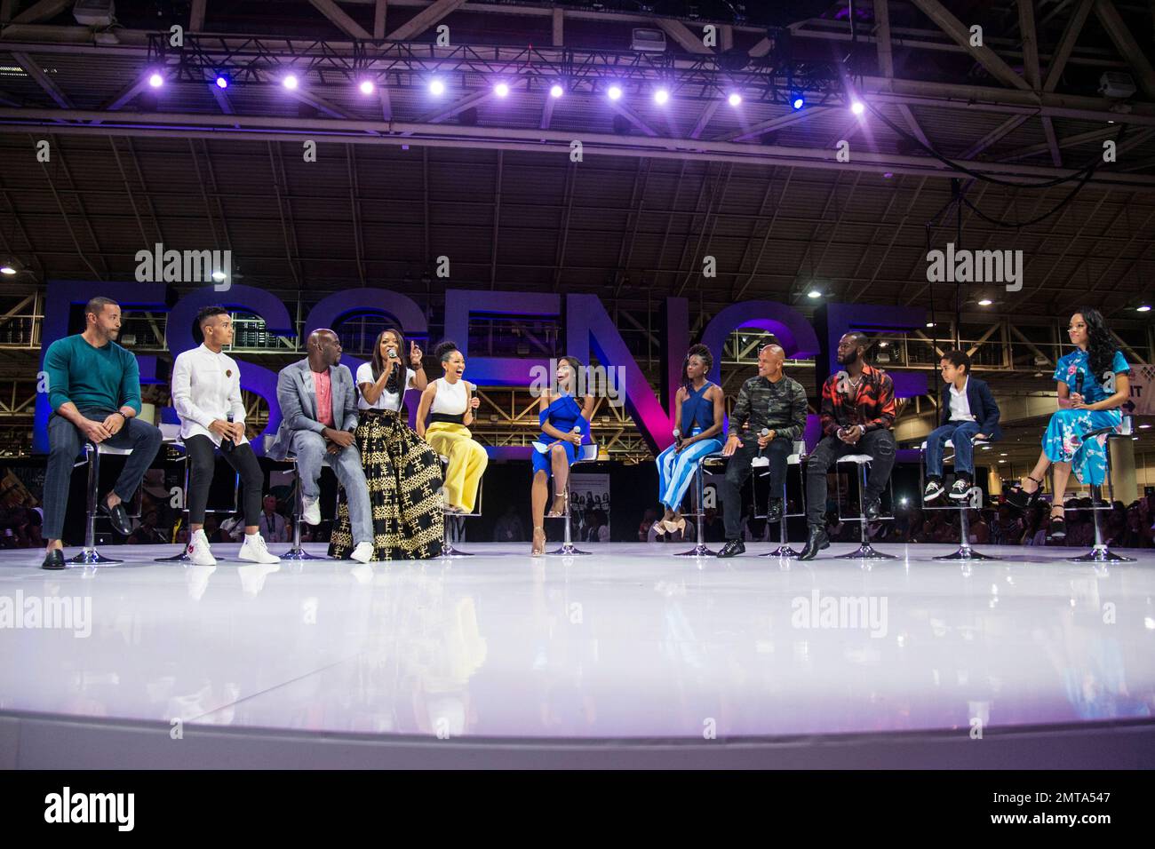 Stacy Ike (center) hosts Timon Kyle Durrett, from left, Nicholas L ...