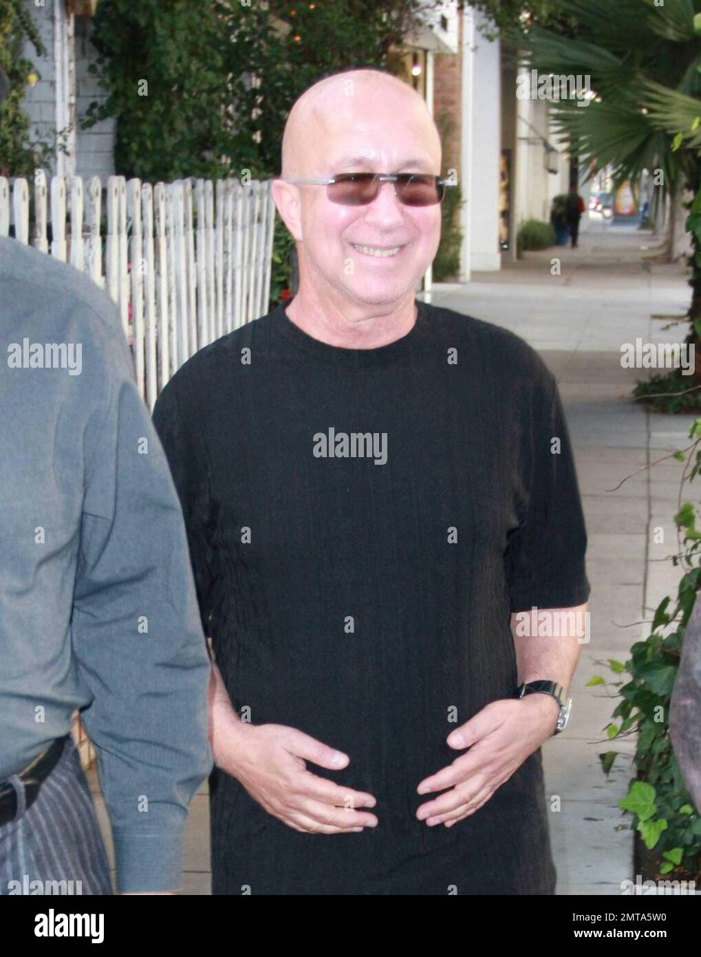 EXCLUSIVE!! Paul Shaffer leaves The Ivy restaurant in West Hollywood ...