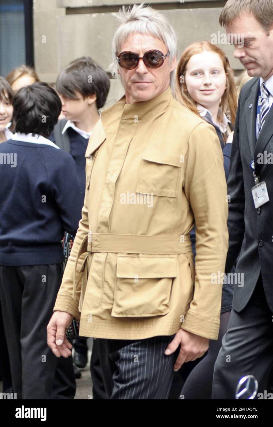English musician Paul Weller, lead singer of the bands The Jam and The ...