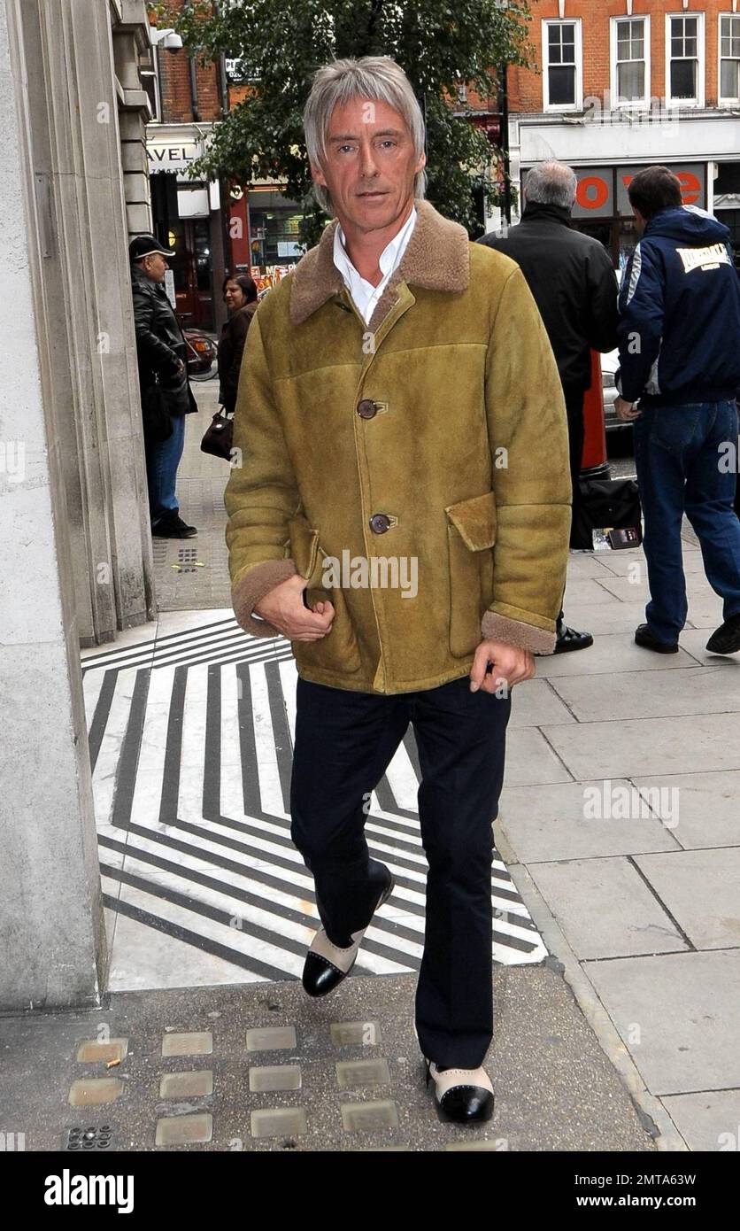 "The Modfather" Paul Weller seems to be in a great mood as he passes ...