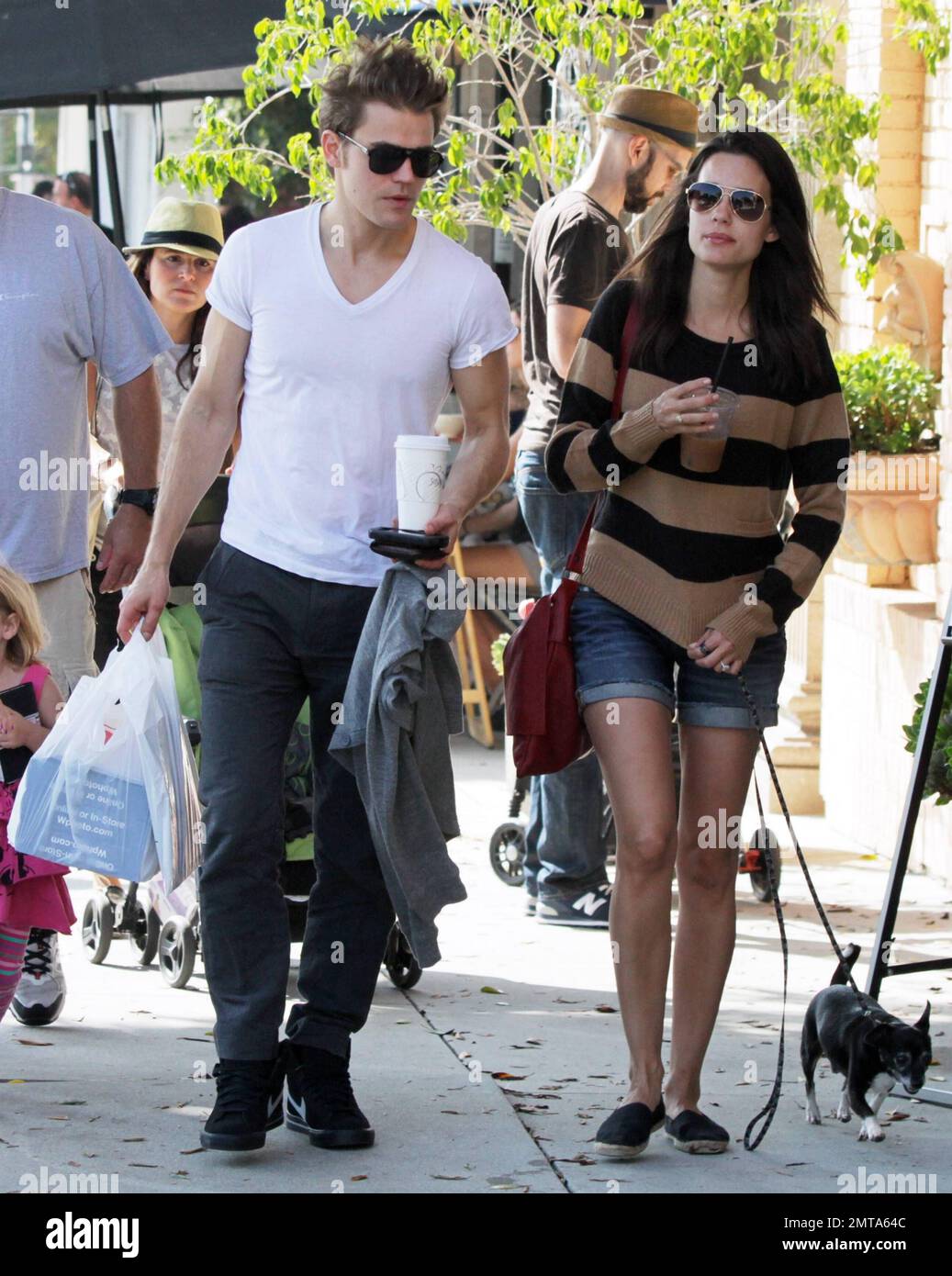 EXCLUSIVE!! 'The Vampire Diaries' star Paul Wesley along with wife Torrey DeVitto are seen out ...