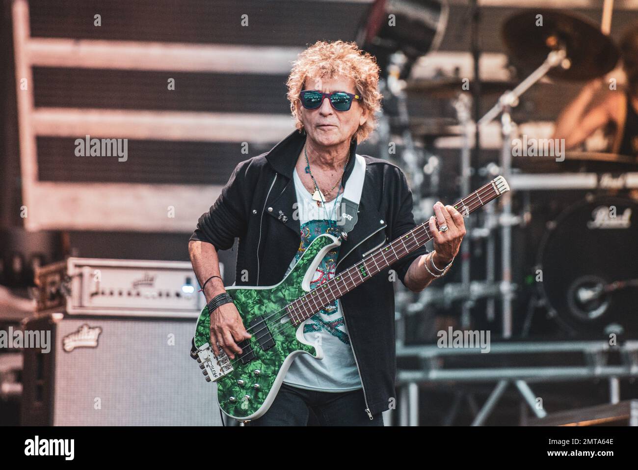 STADIO OLIMPICO, TURIN, ITALY: Claudio Golinelli, bassist of the ...
