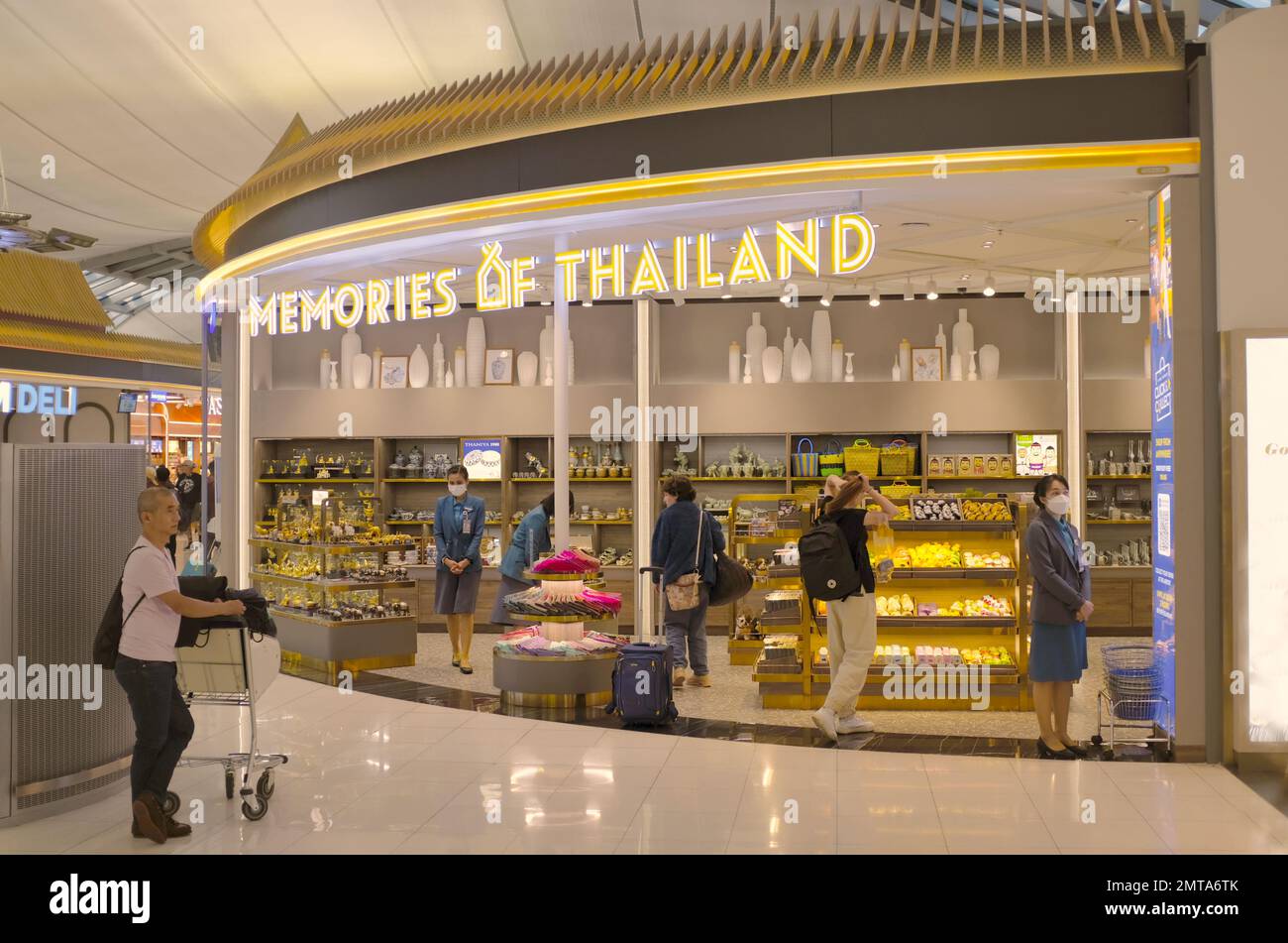 Memories of Thailand shop at Suvarnabhumi airport Bangkok, Thailand ...