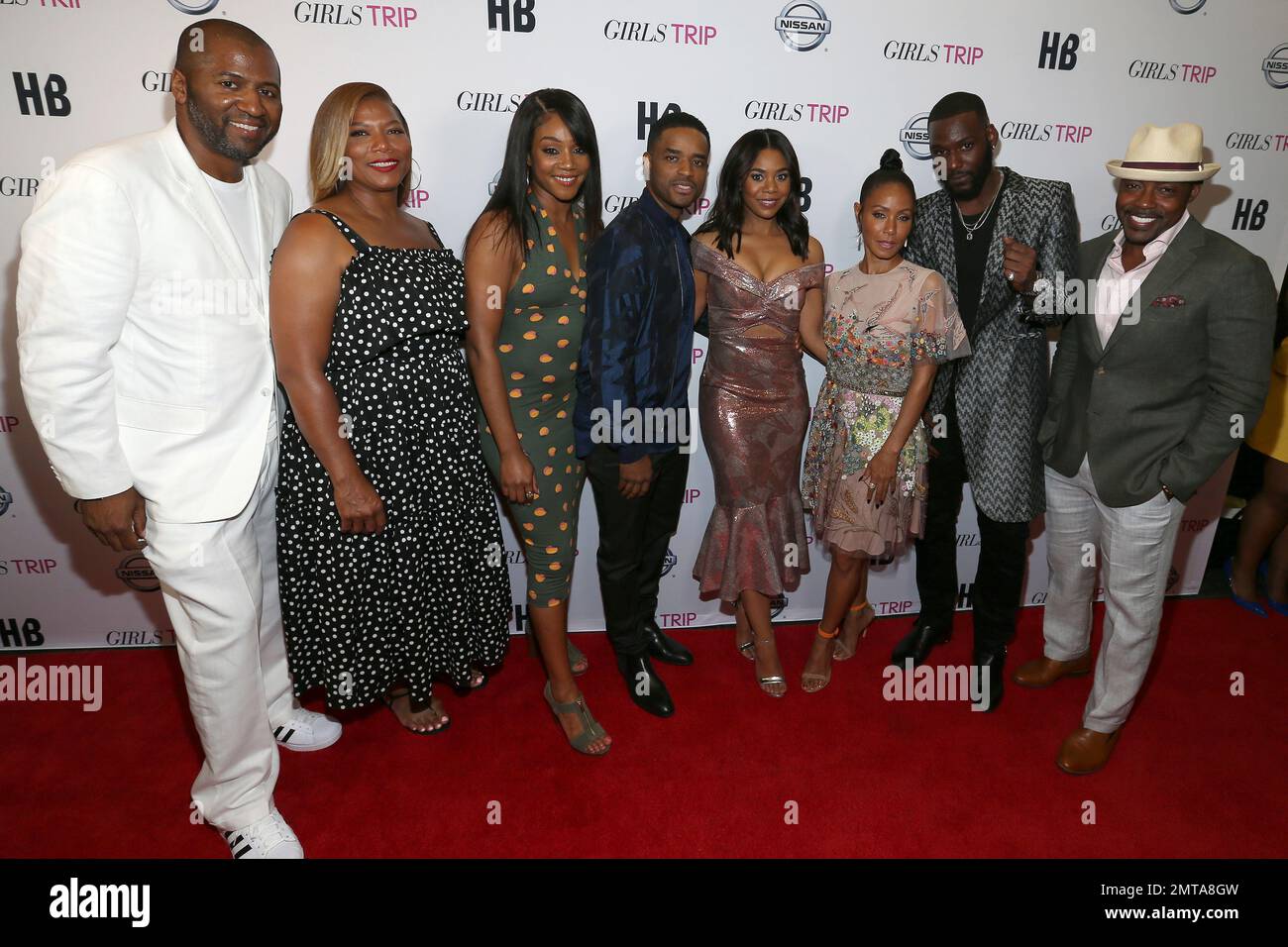 Director Malcom D. Lee left, actors Queen Latifah, Tiffany Haddish ...