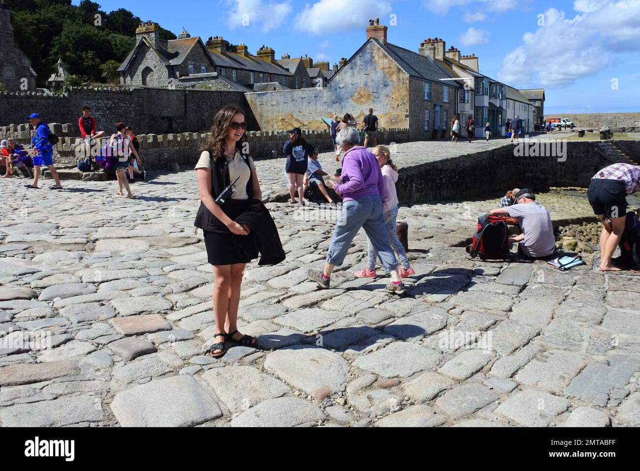 Visitor Welcome Guide at St. Michael's Mount, Cornwall, UK - John ...