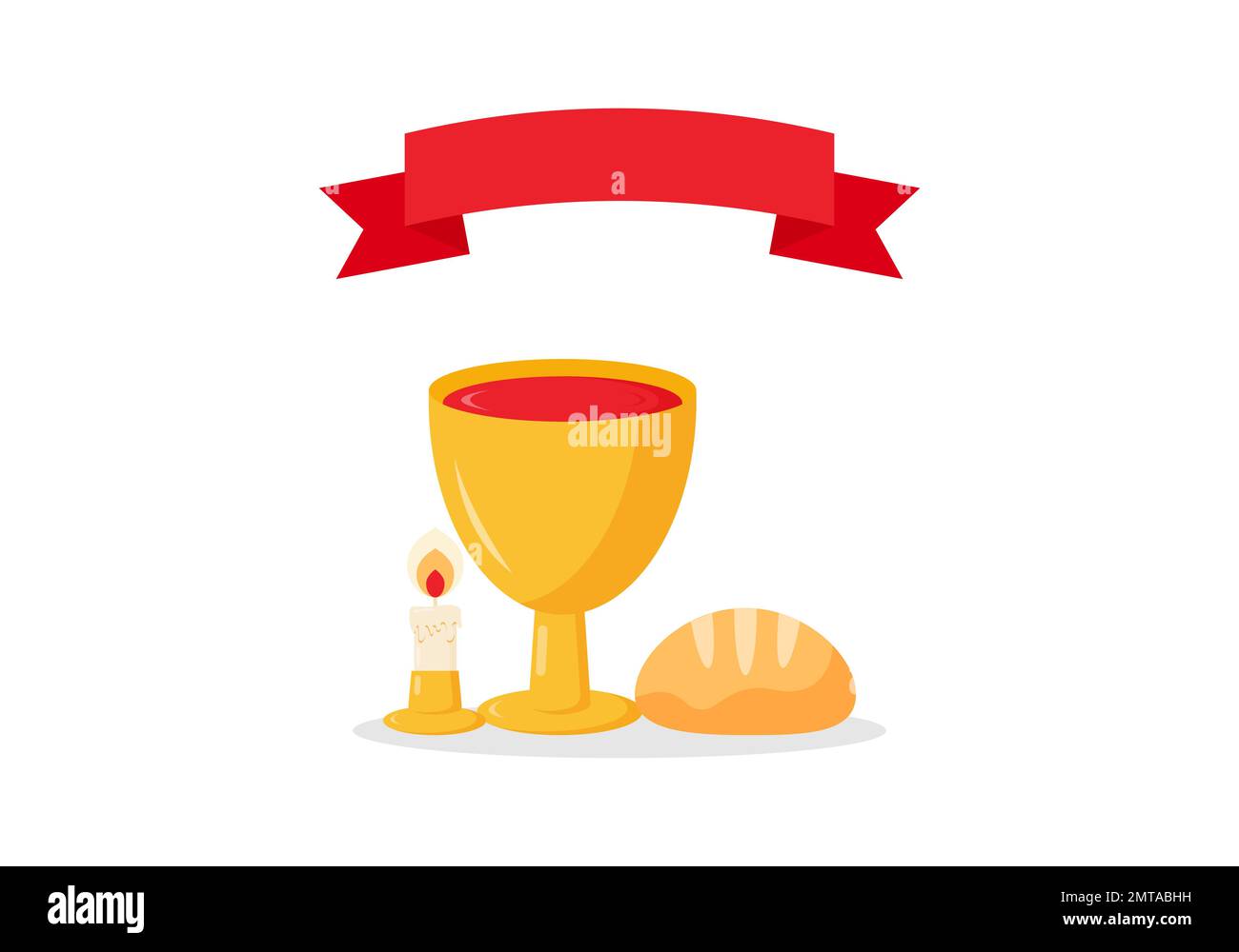 Christian greeting card or banner of the Holy Week before Easter ...