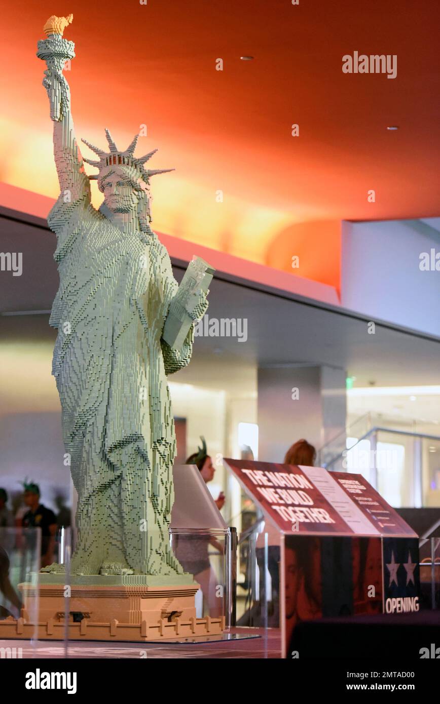 IMAGE DISTRIBUTED FOR LEGO SYSTEMS INC - A nine-foot Statue of Liberty ...