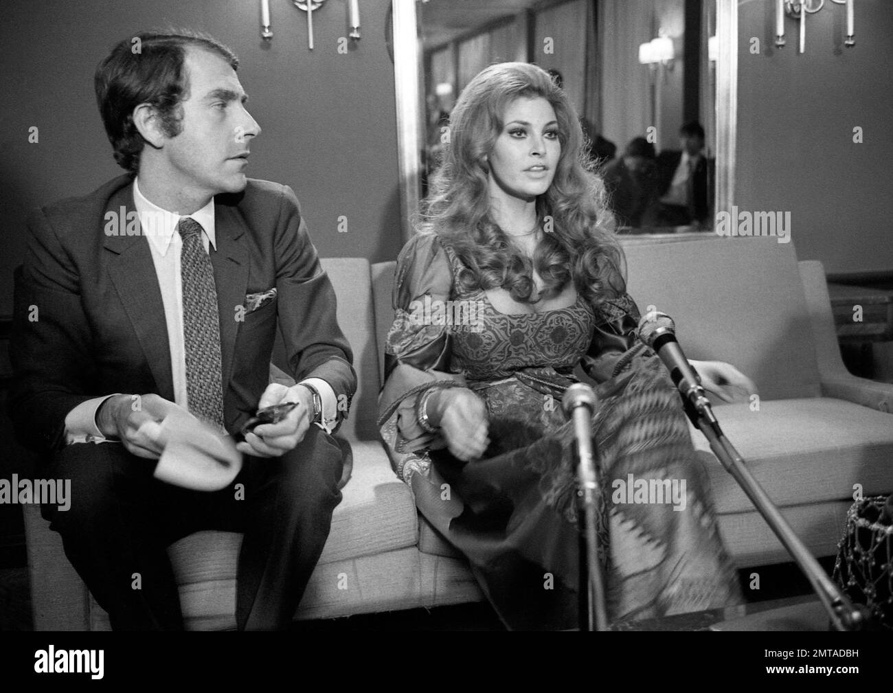 The American actress Raquel Welch, in France for an American television ...