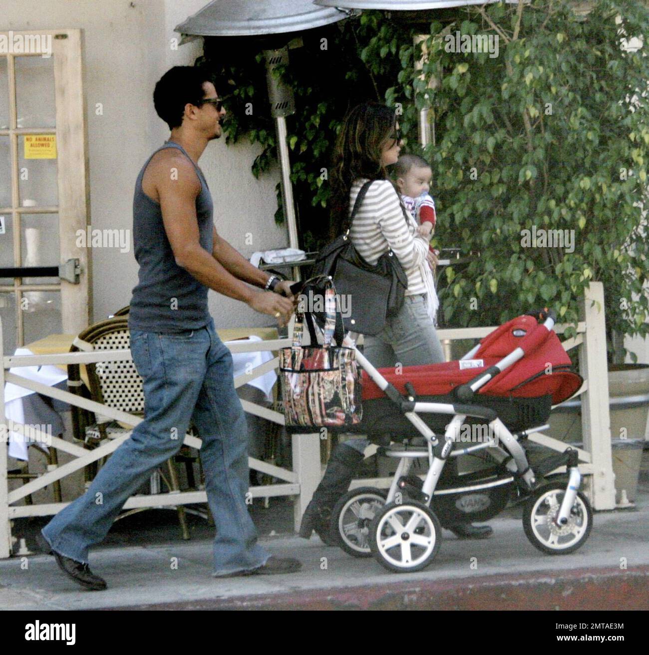 Exclusive!! Actress Paz Vega, husband Orson Salazar and four month old ...