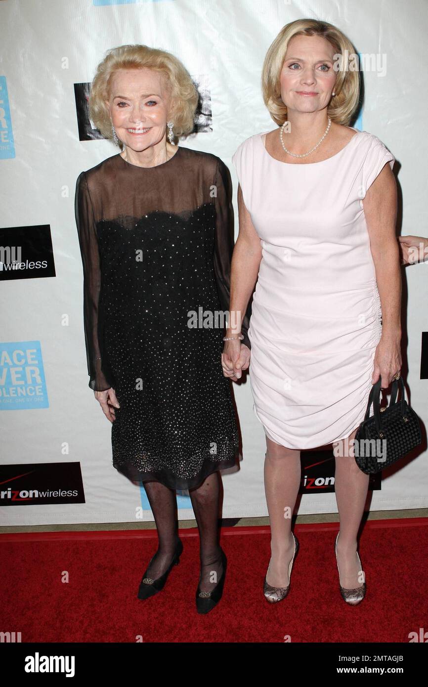 Agnes Nixon (L) and Cathy Chicos attend Peace Over Violence's 39th ...