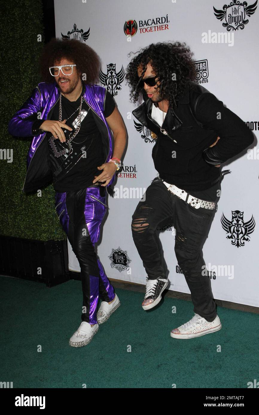Rappers Redfoo and SkyBlu of LMFAO arrive at the seventh annual Black ...