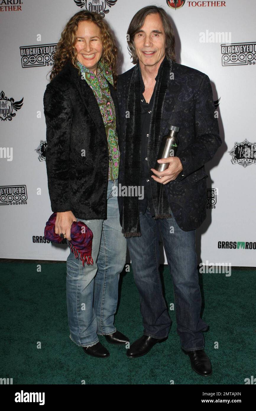 Jackson Browne and Dianna Cohen arrive at the seventh annual Black Eyed ...