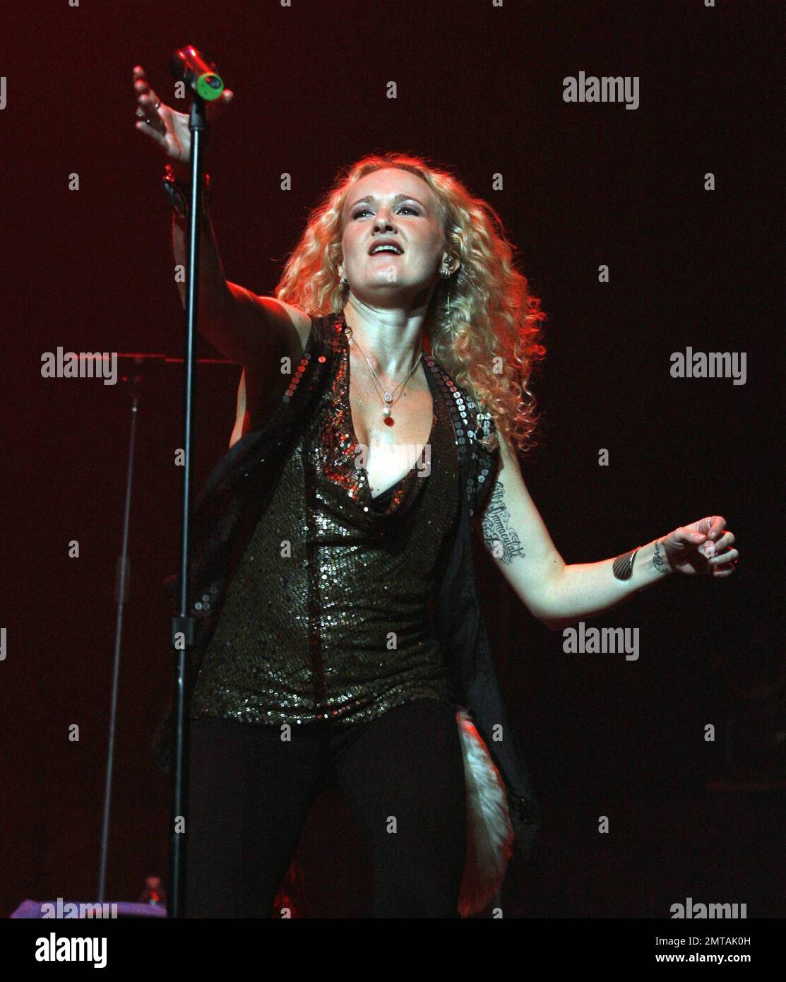 Pearl Aday, Meatloaf's daughter, performs with her band Pearl at the ...