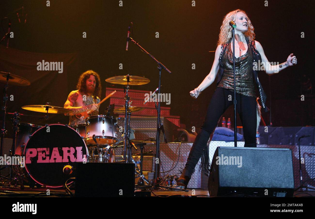 Pearl Aday, Meatloaf's daughter, performs with her band Pearl at the ...
