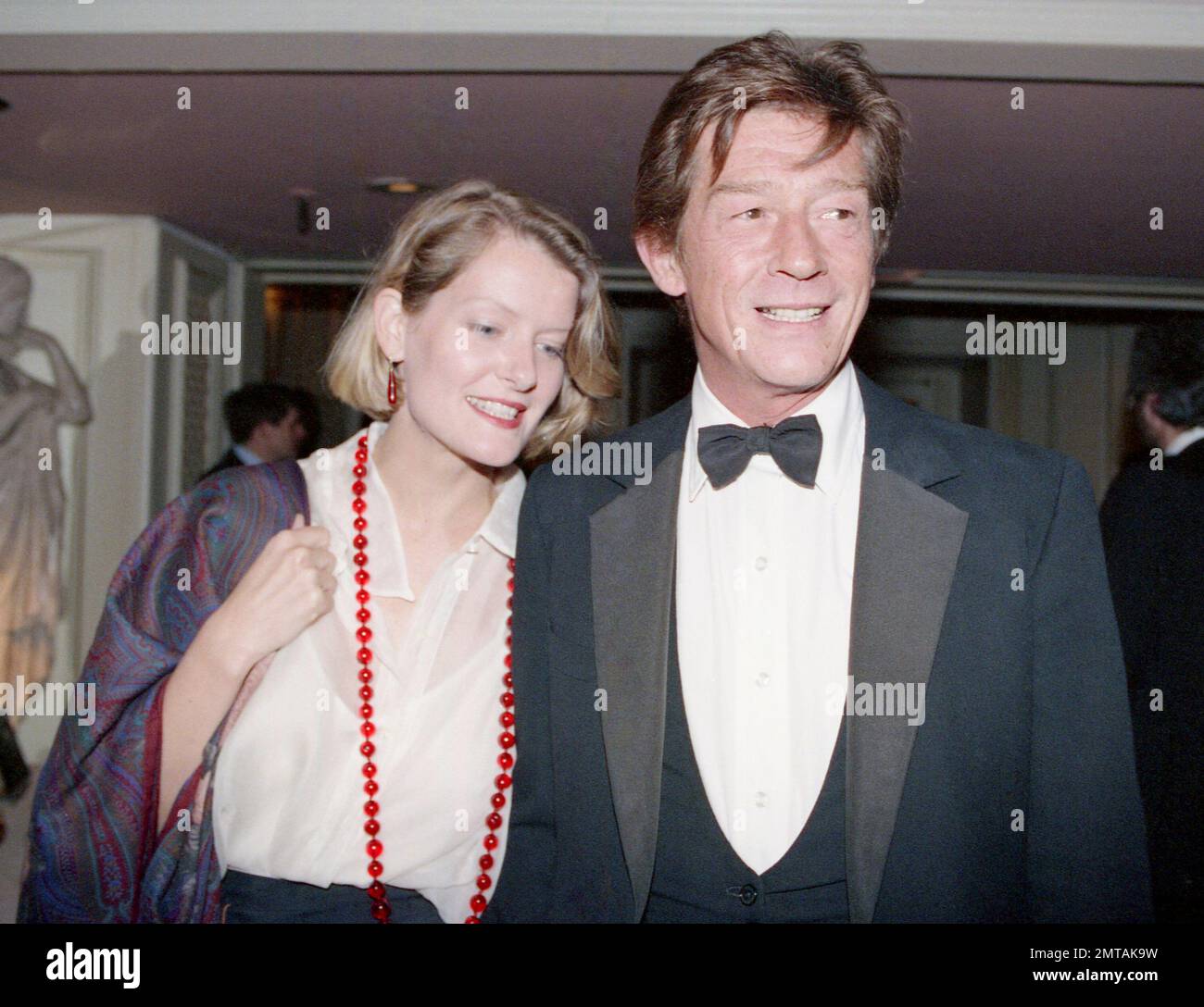 British actor John Hurt and Jo Dalton arrive at the British Academy ...