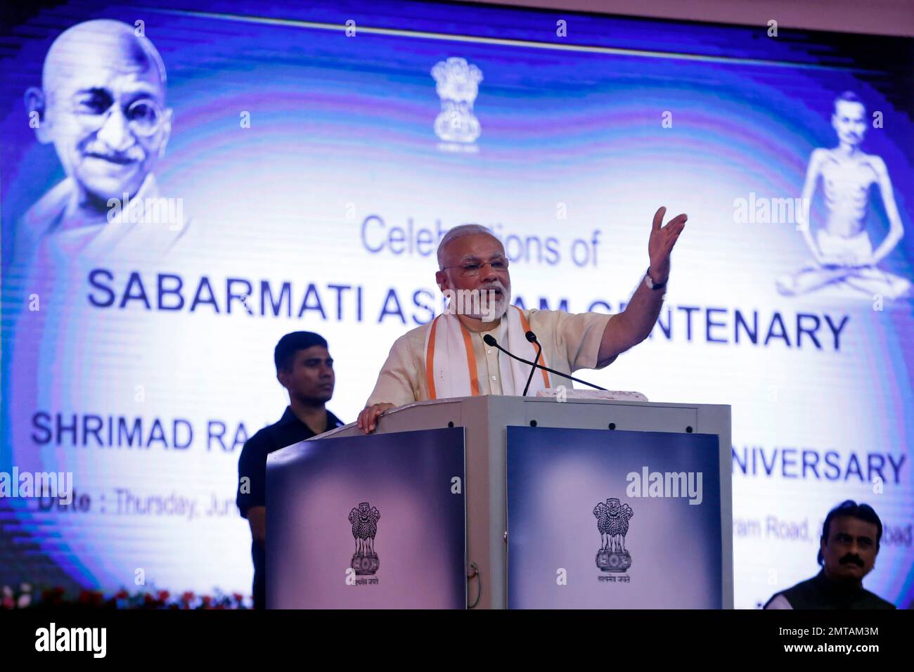 Indian Prime Minister Narendra Modi speaks during the centenary ...