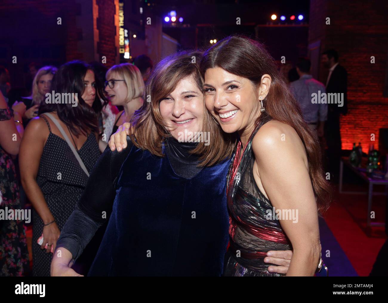 Amy Pascal, left, and Marisa Tomei seen at Columbia Pictures World ...