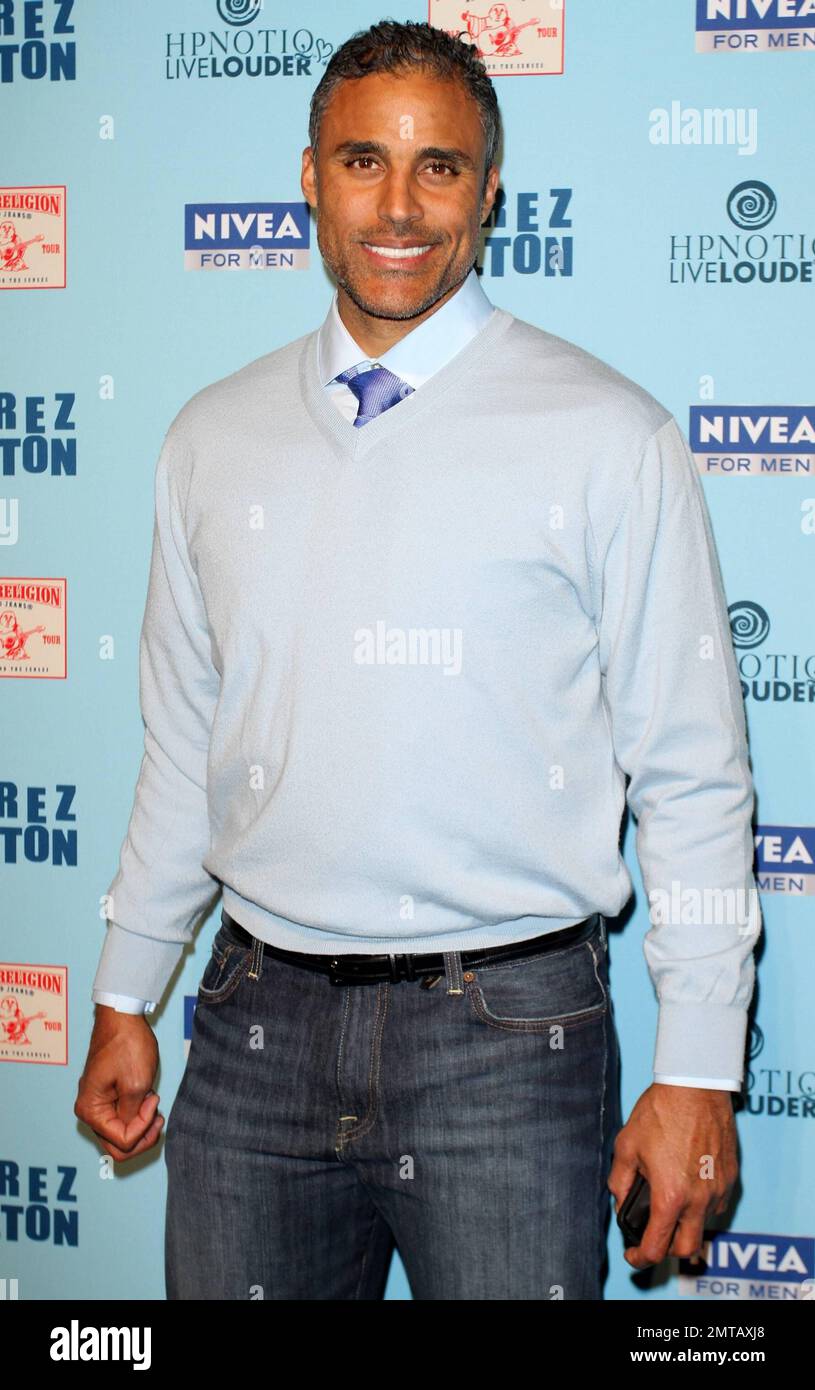 Rick Fox arrives at Perez Hilton's Blue Ball Birthday Celebration and ...