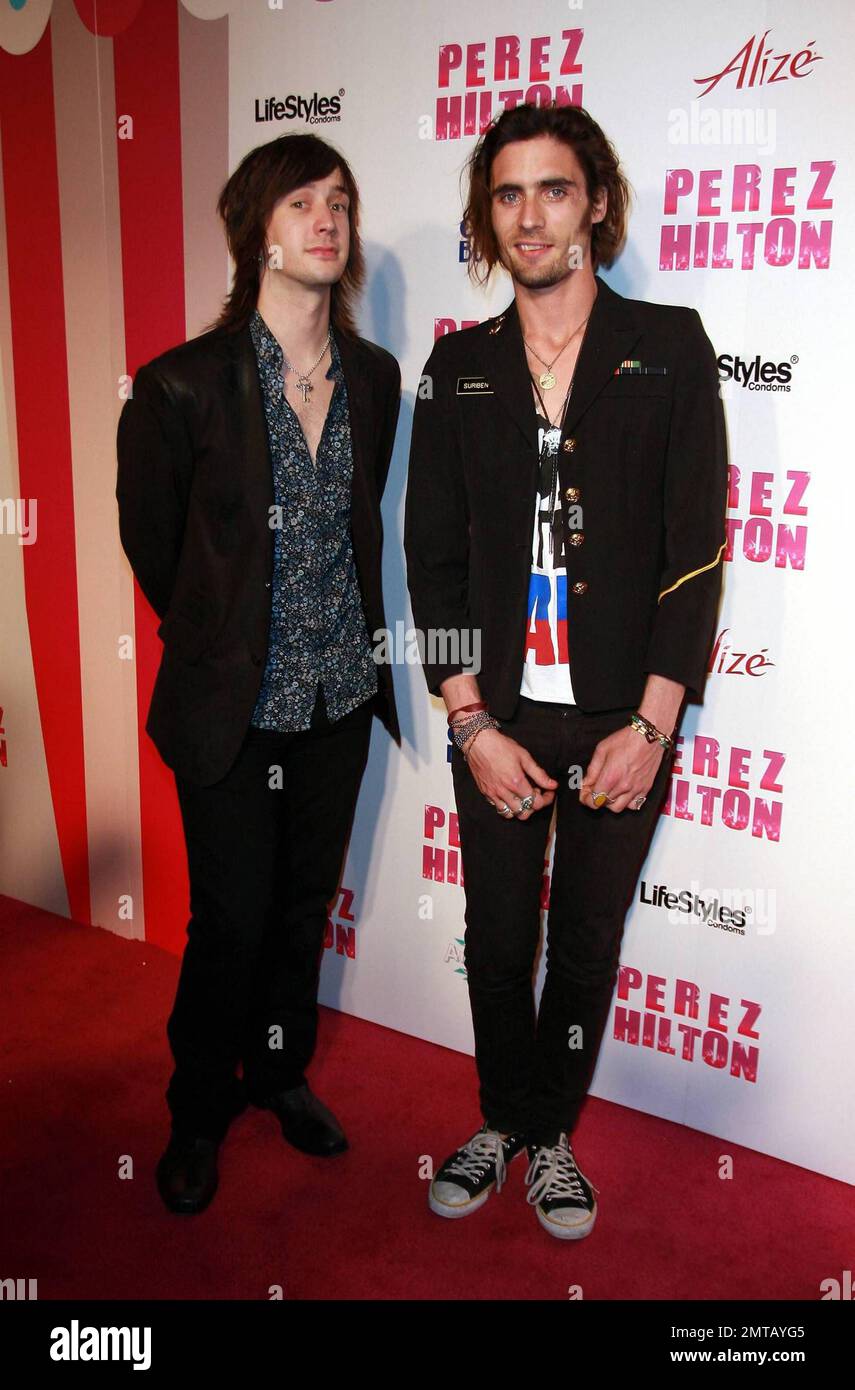 Nick Wheeler and Tyson Ritter of The All-American Rejects at Perez ...