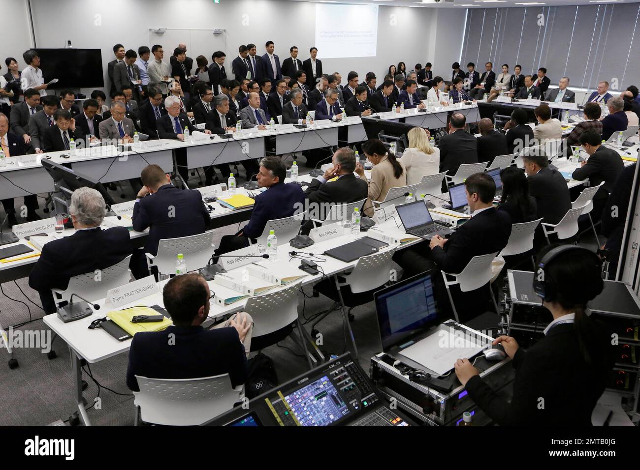 International Olympic Committee (IOC) Vice President John Coates, top ...