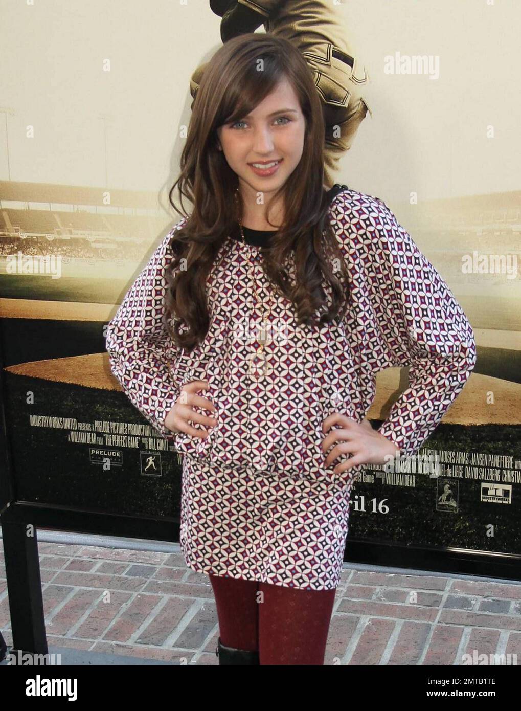 Ryan Newman at the premiere of the family film "The Perfect Game ...