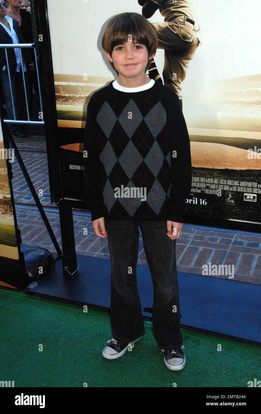 Preston Bailey walks the carpet at the premiere of the family film "The ...