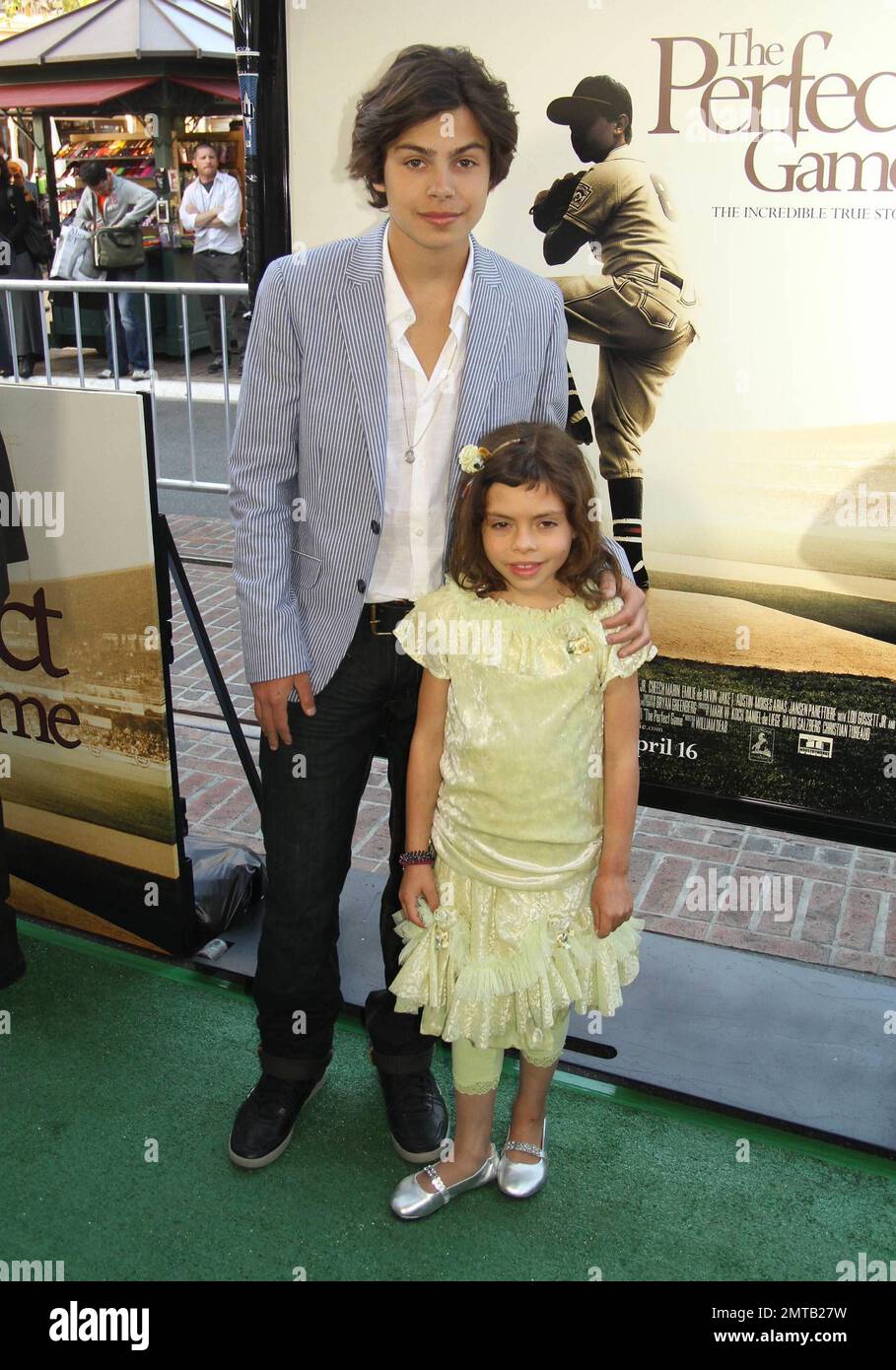 Jake T. Austin and sister Ava at the premiere of the family film "The ...