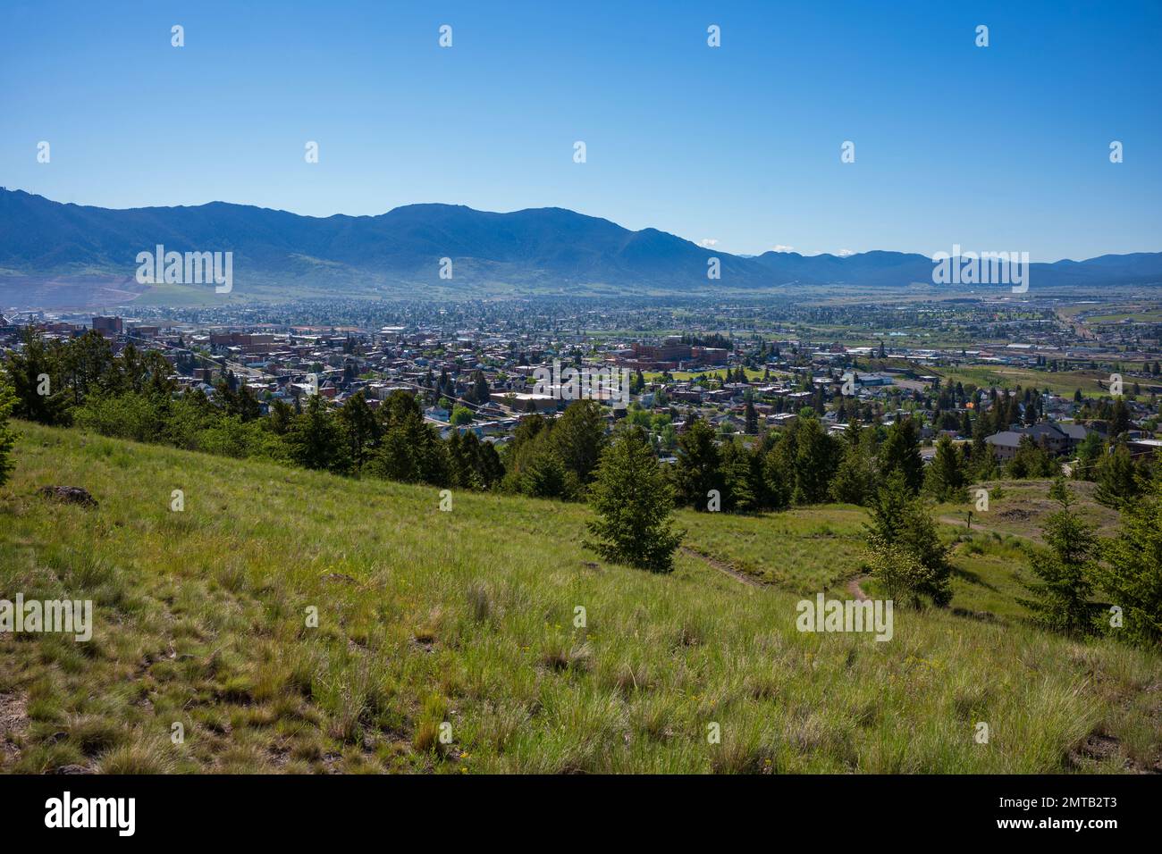 Butte, Montana, seen here on a clear, summer day from Big Butte Open ...
