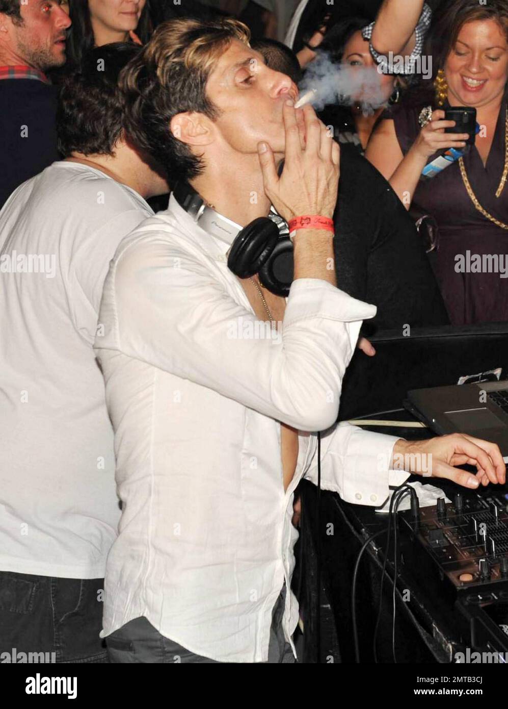 Perry Farrell of Jane's Addiction and wife Etty Lau Farrell celebrate ...